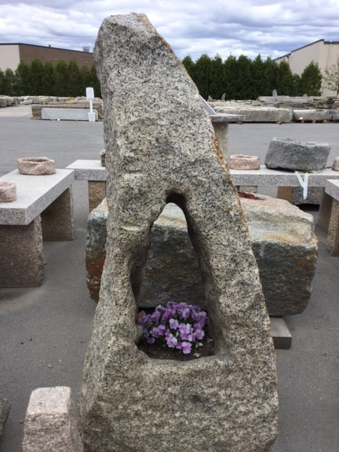 One-of-a-kind reclaimed granite planters - Olde New England Granite