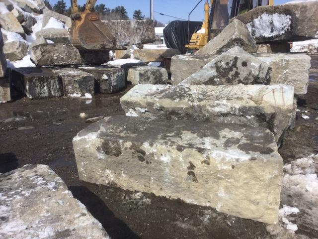 Beautiful Reclaimed Granite Railroad Trestle Blocks | Olde New England ...