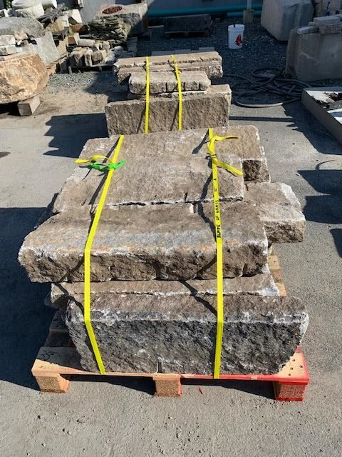 Chopped Wall Building Curb | Olde New England Granite